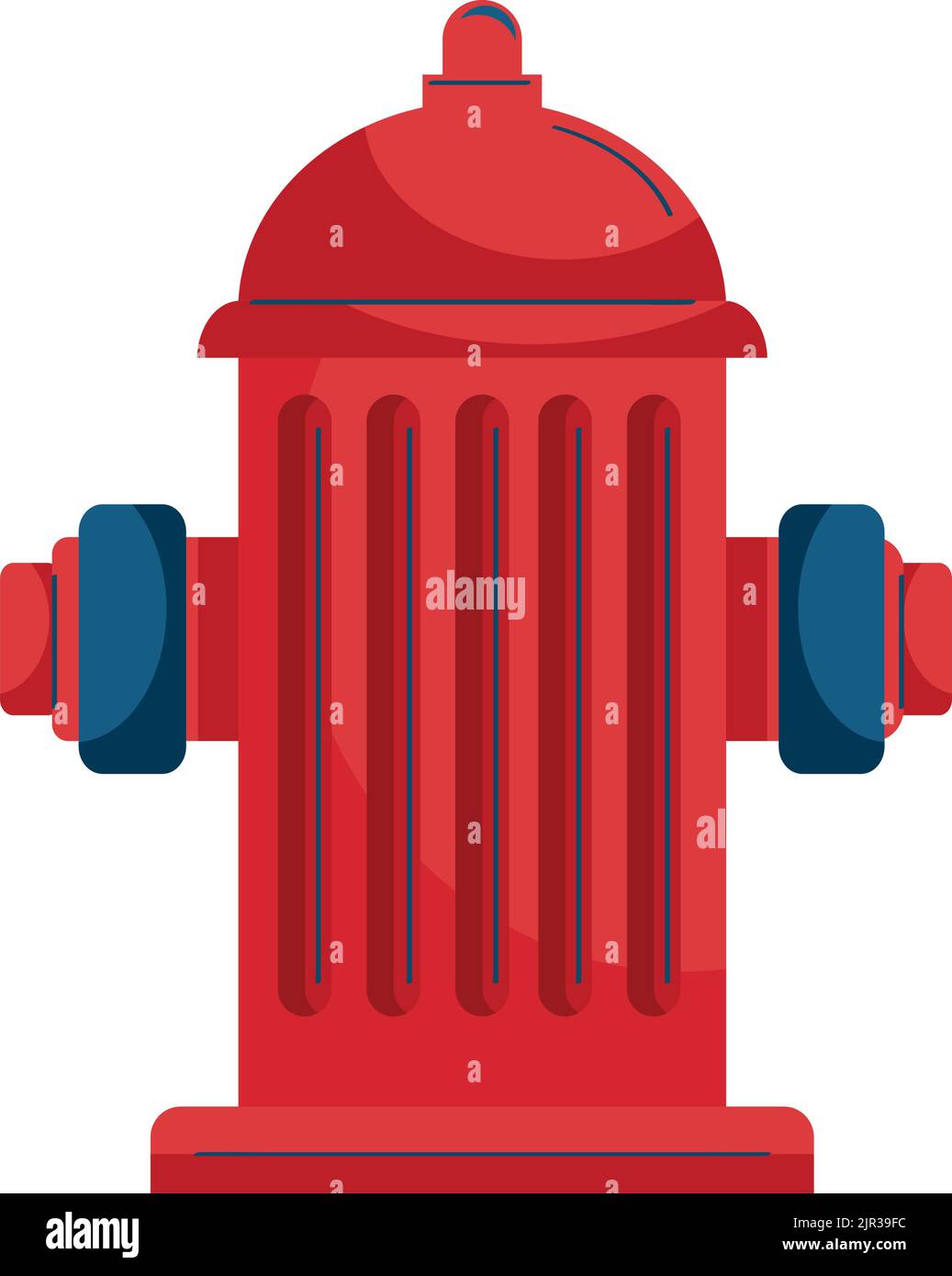 red urban hydrant Stock Vector Image & Art - Alamy