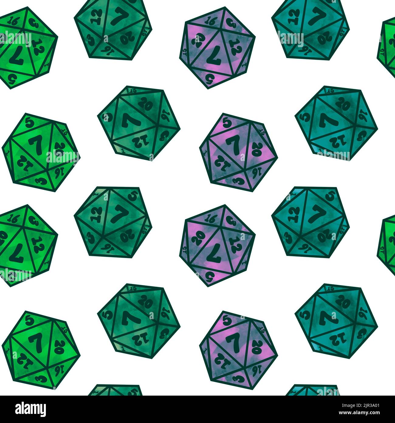 Game dice seamless geometric numbers kids and gamers pattern for ...