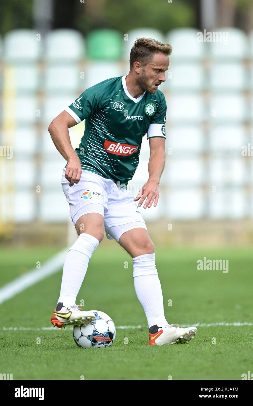 Lommel, Belgium, 21/08/2022, Lommel's Robin Henkens pictured in action ...