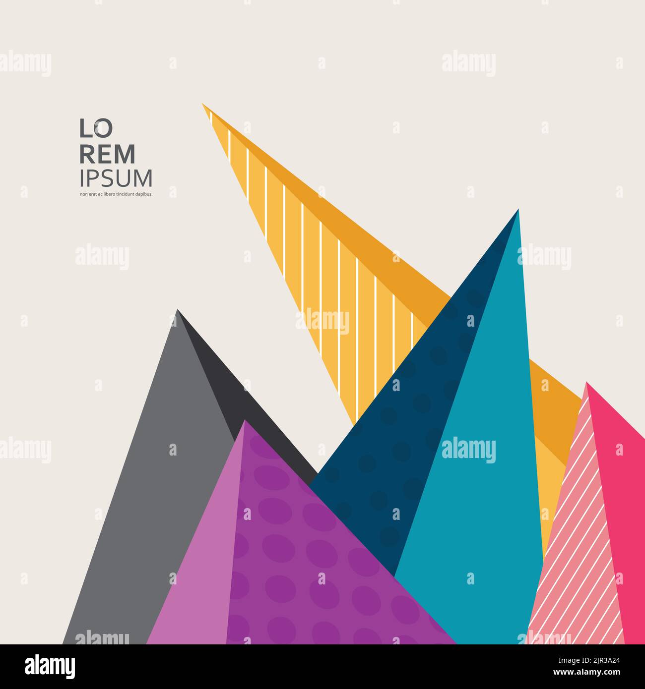 Vector Triangle Crystal Design / Geometry Concept Background Stock ...