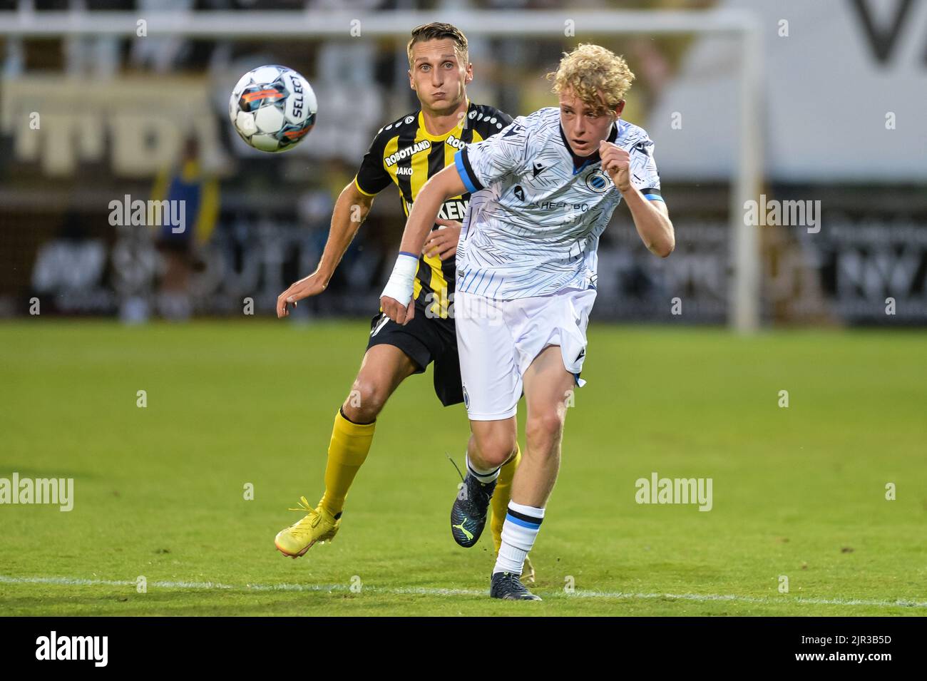 Lier, Belgium, 21 August 2022, Lierse's Lucas Walbrecq and Club NXT's ...