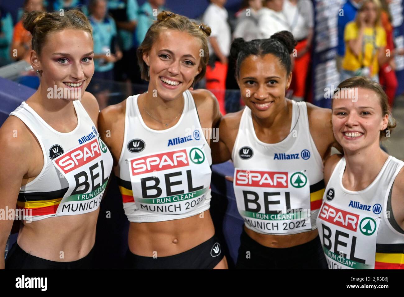 Munich, Germany, August 2022. Belgian Rani Vincke , Belgian Rani Rosius ...