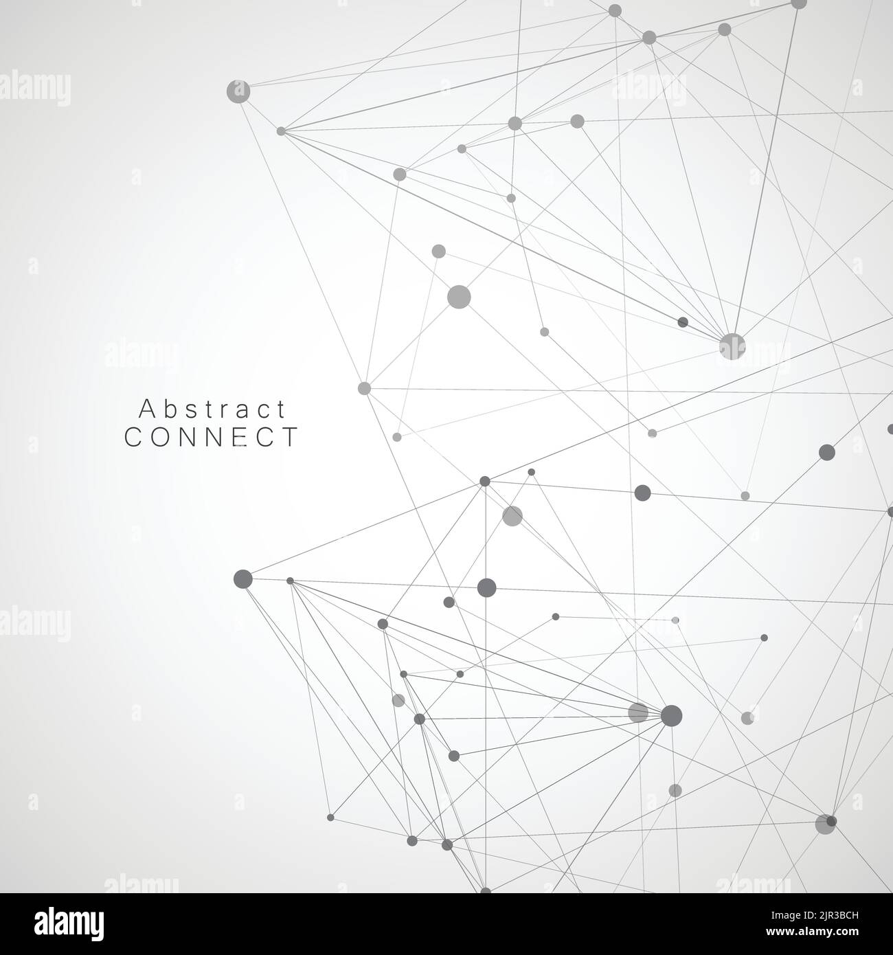 Abstract triangles with connecting dots and lines Stock Vector Image & Art - Alamy