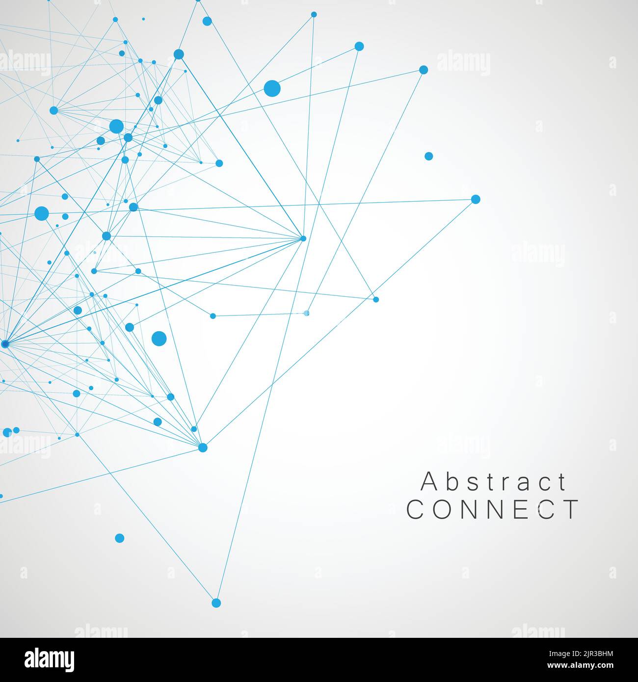 Abstract triangles with connecting dots and lines Stock Vector Image & Art - Alamy