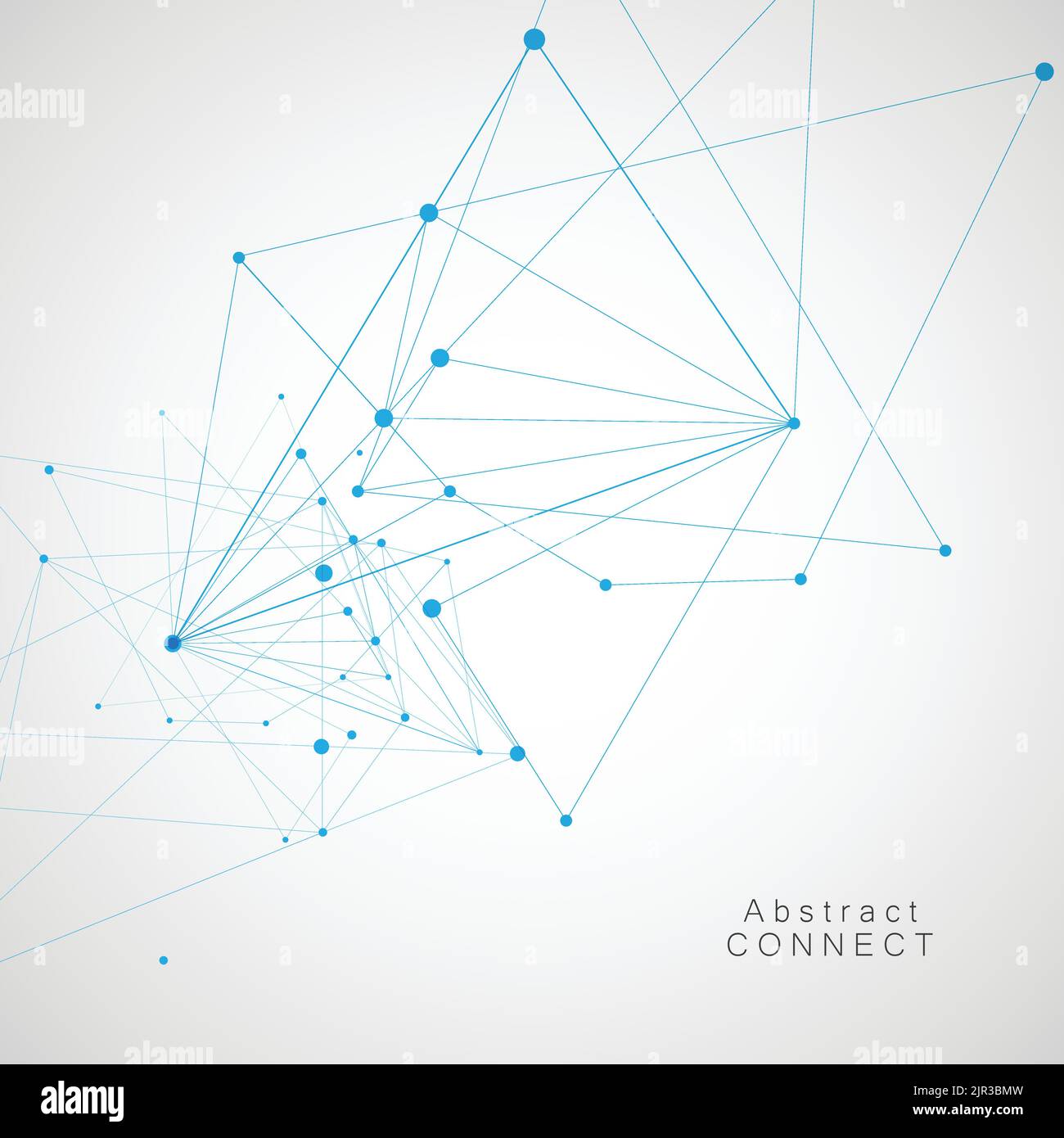 Abstract triangles with connecting dots and lines Stock Vector Image ...