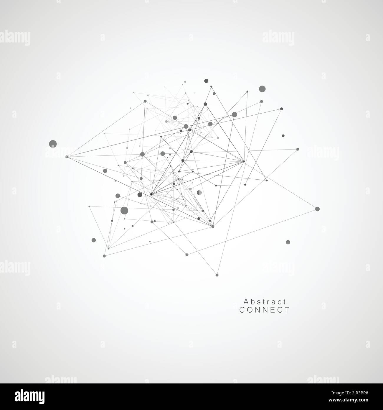 Abstract triangles with connecting dots and lines Stock Vector Image & Art - Alamy