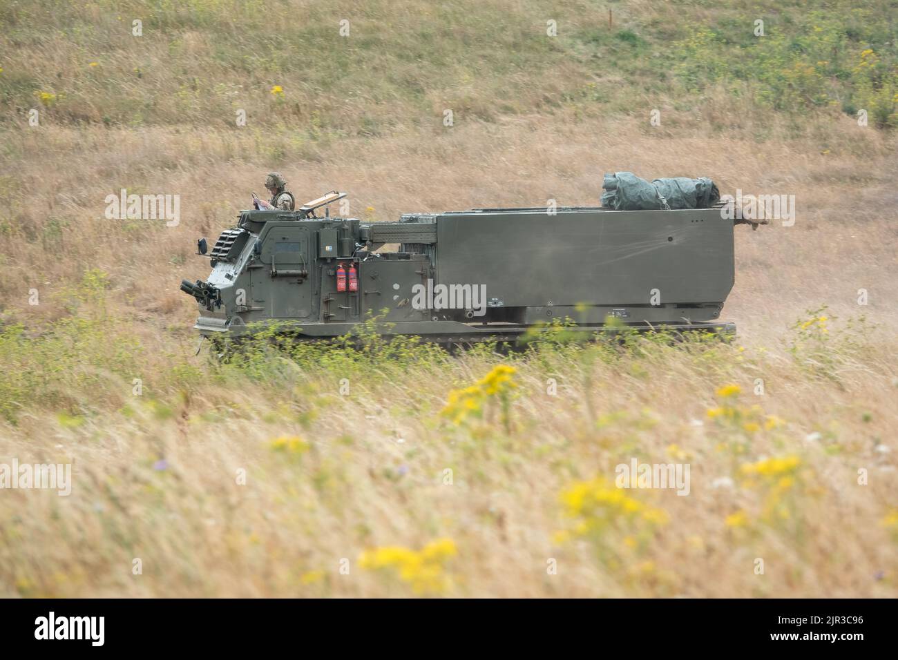British army self propelled M270 Multiple Launch Rocket System (MLRS ...