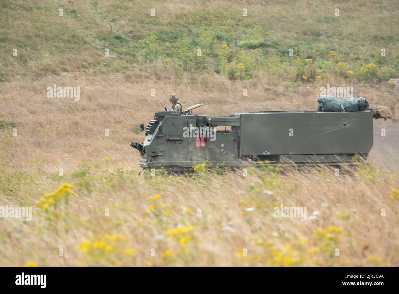 British army self propelled M270 Multiple Launch Rocket System (MLRS ...
