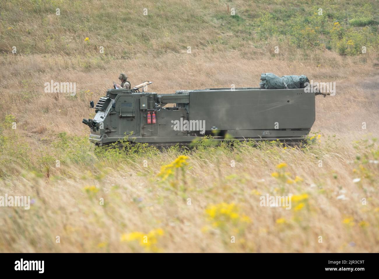 British army self propelled M270 Multiple Launch Rocket System (MLRS ...