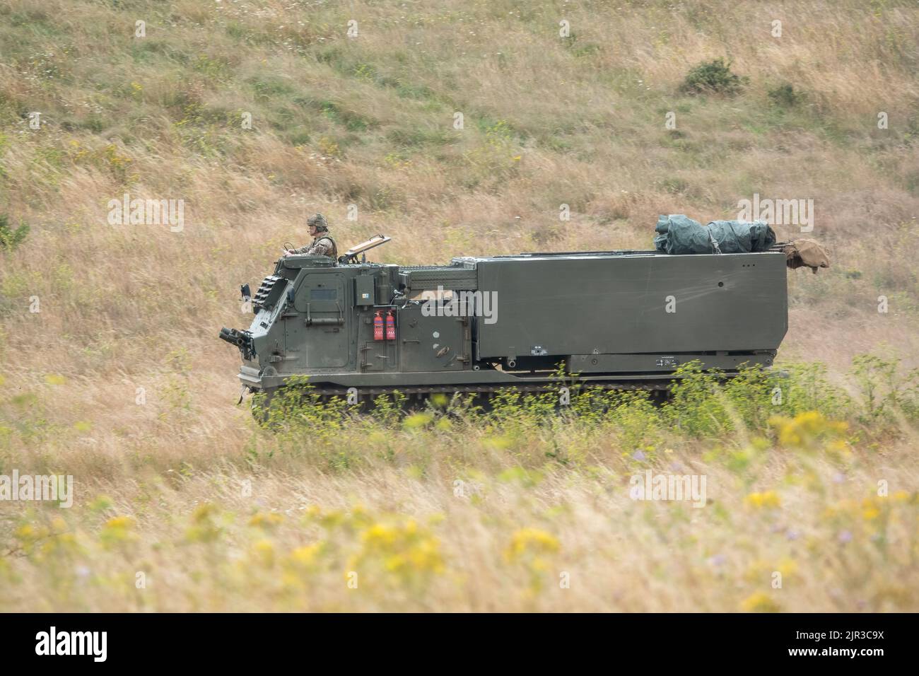 British army self propelled M270 Multiple Launch Rocket System (MLRS ...