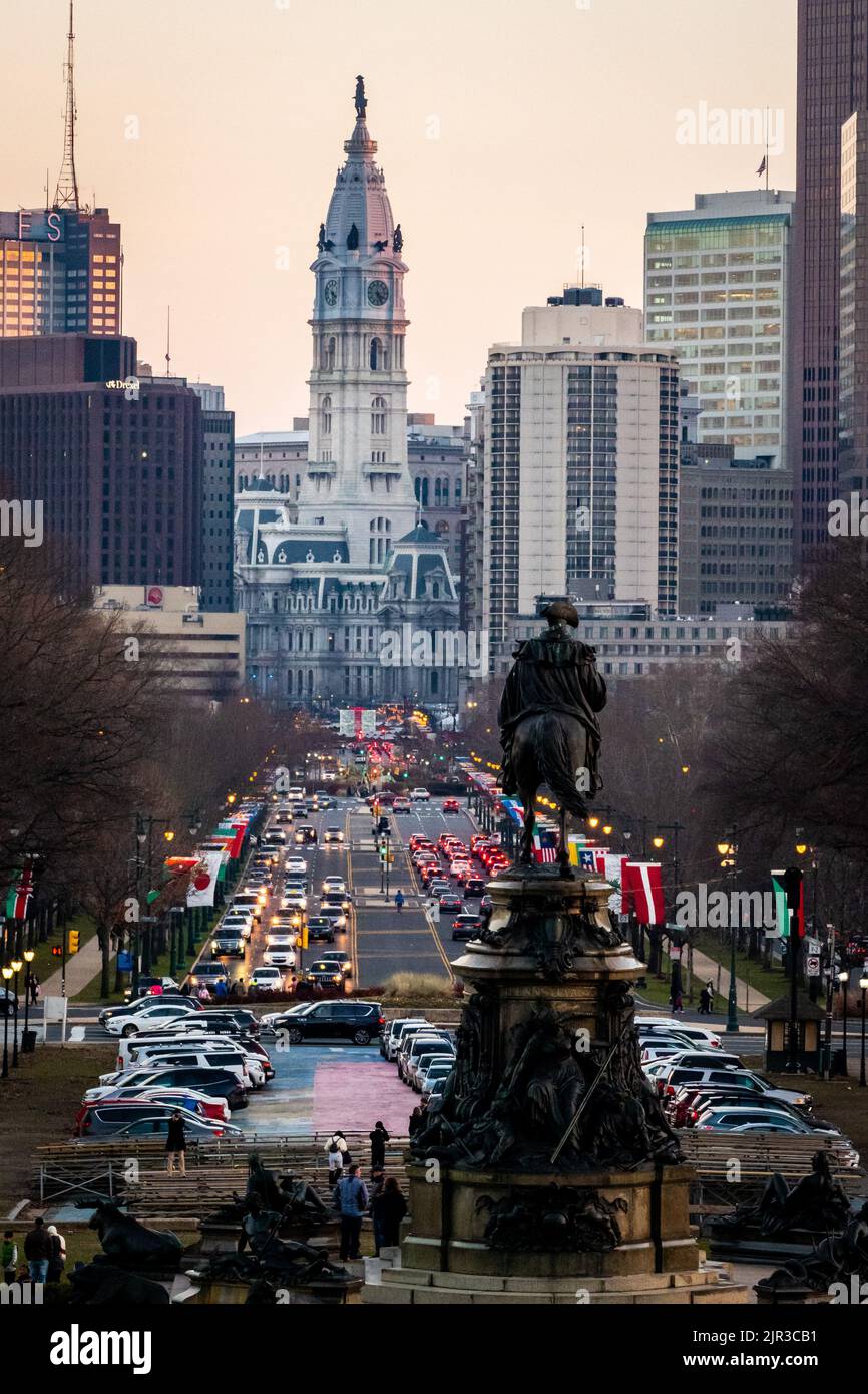 Philadelphia city view from city gallery Stock Photo - Alamy