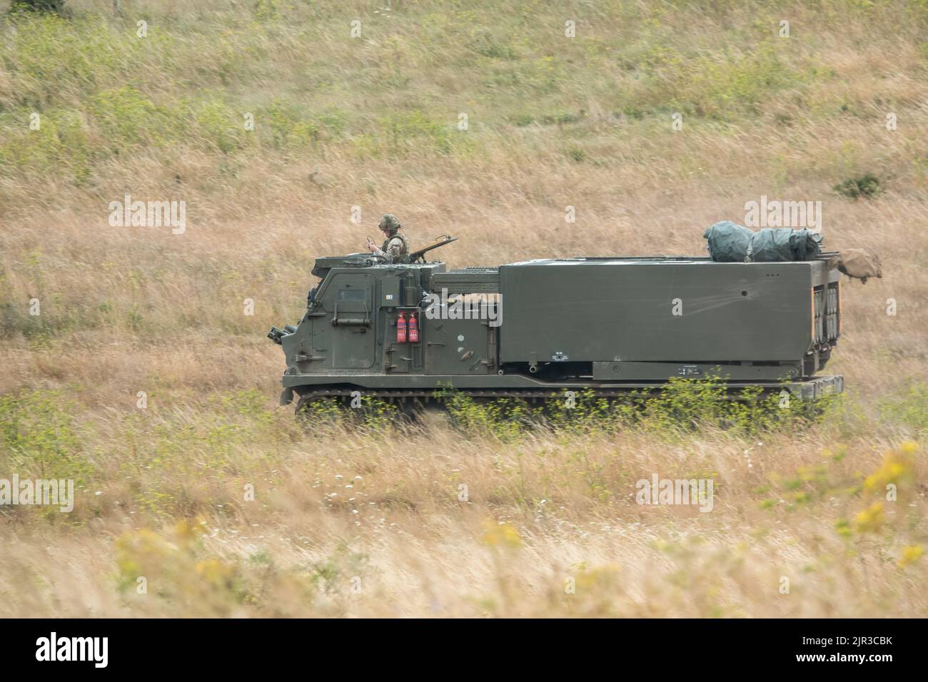 British army self propelled M270 Multiple Launch Rocket System (MLRS ...
