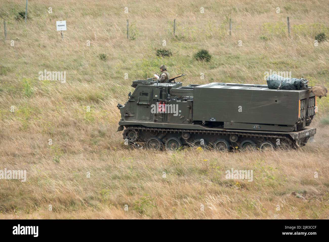 British army self propelled M270 Multiple Launch Rocket System (MLRS ...