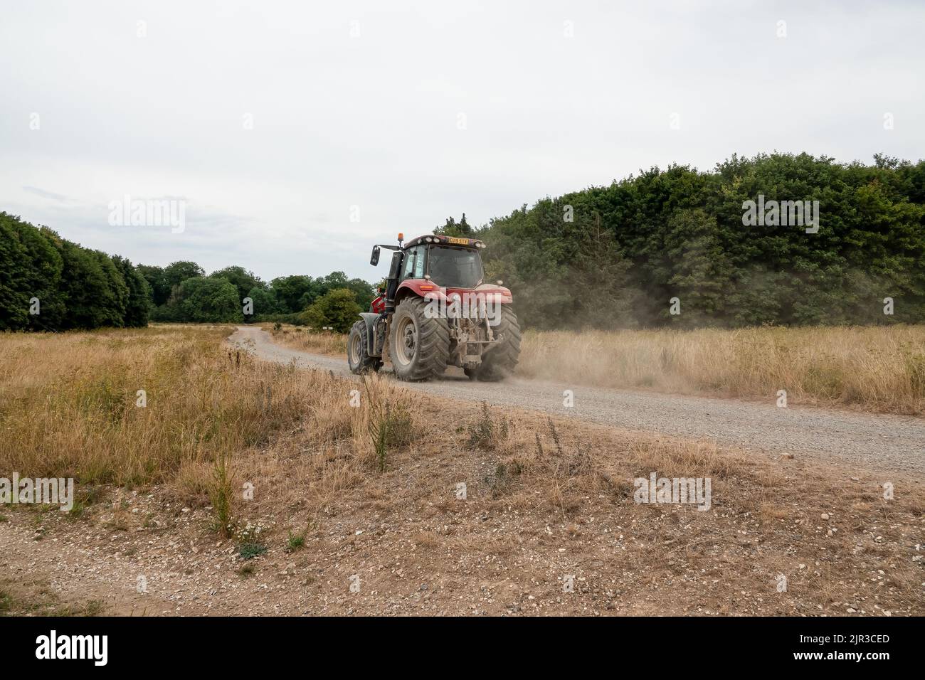 Red tractor with a cab hi-res stock photography and images - Alamy