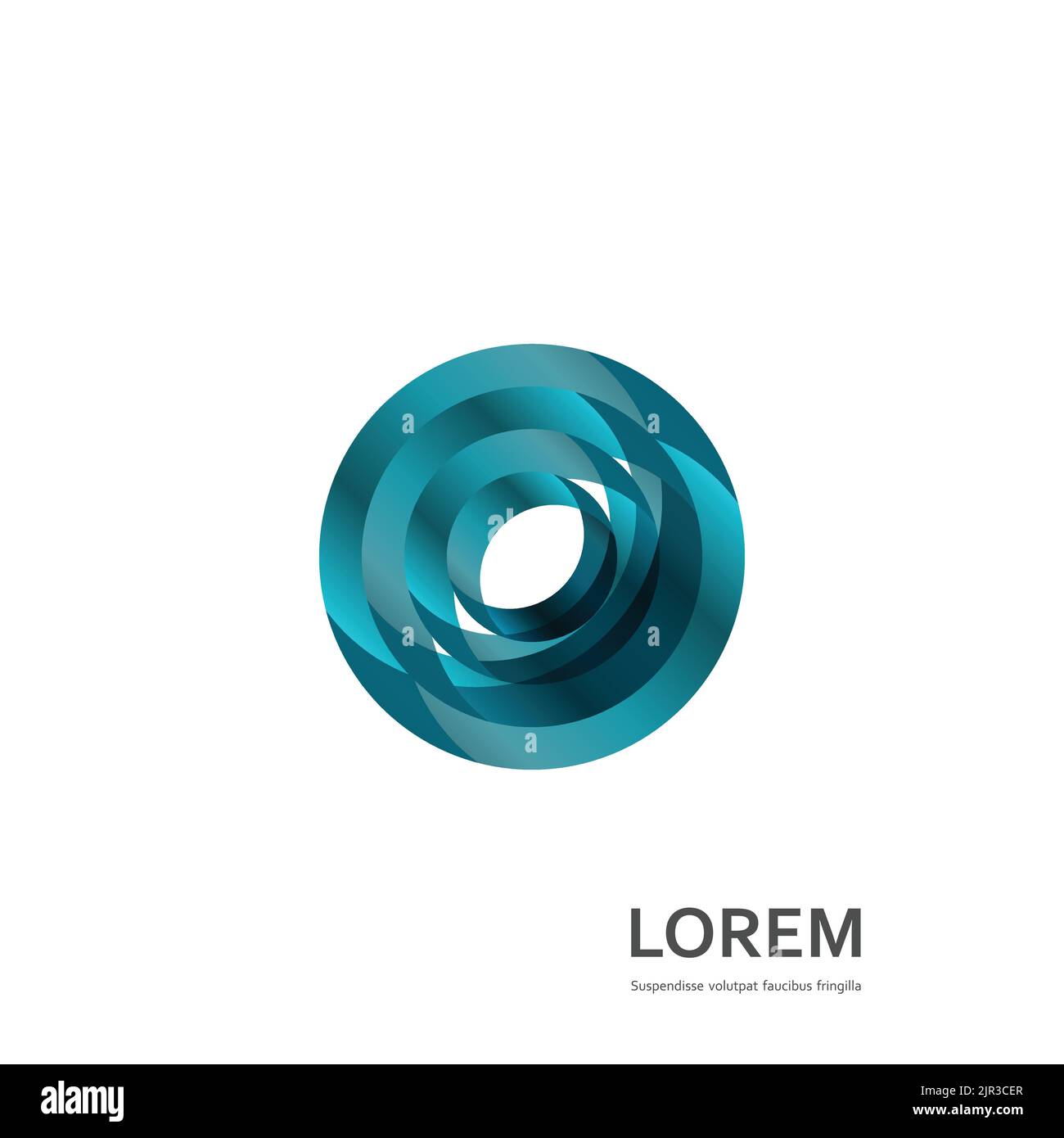 Abstract technology circle in blue color Stock Vector Image & Art - Alamy