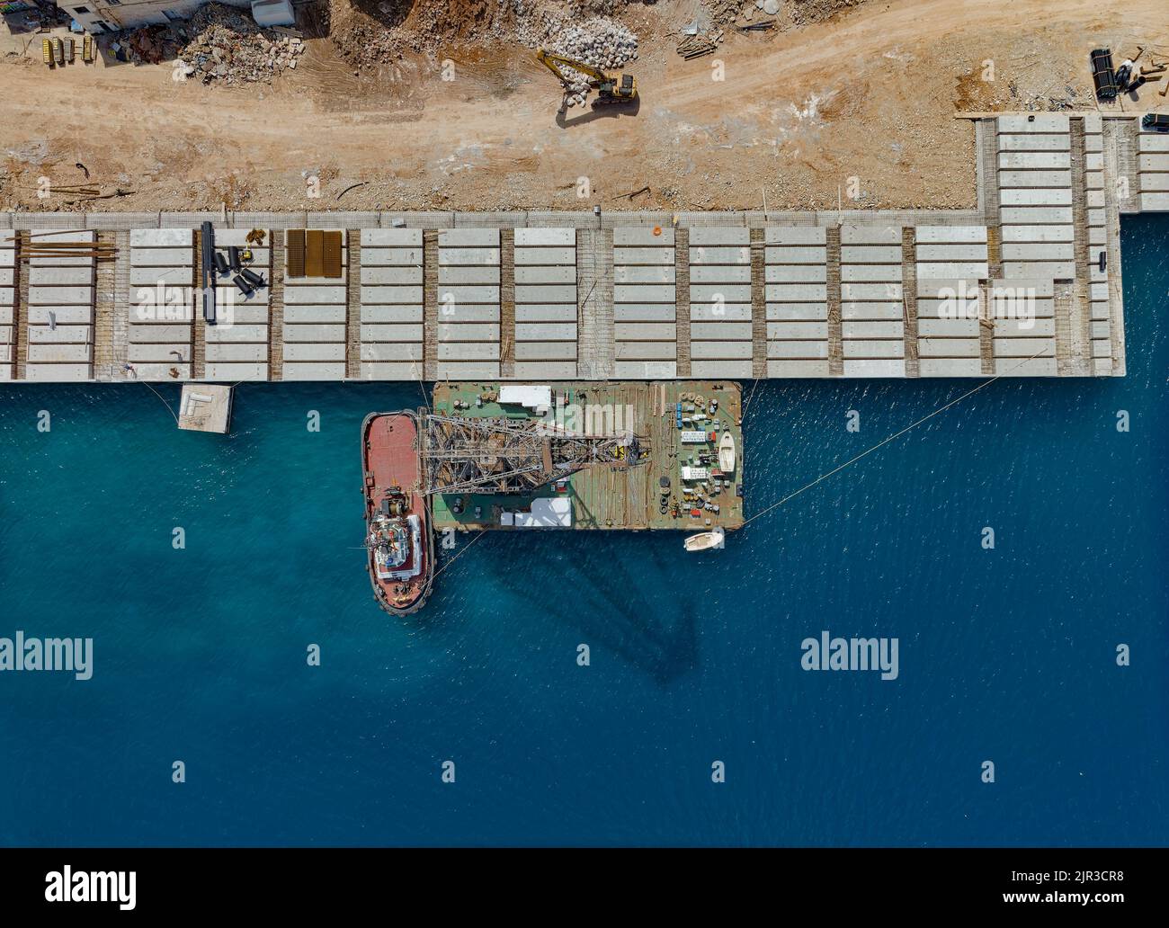 Aerial view wire net construction hi-res stock photography and images ...