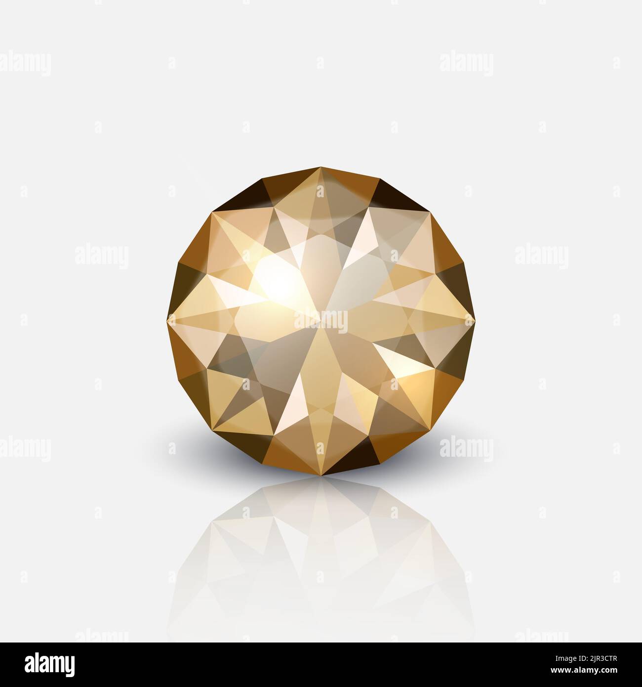 Vector 3d Realistic Transparent Gemstone, Diamond, Crystal, Rhinestone ...