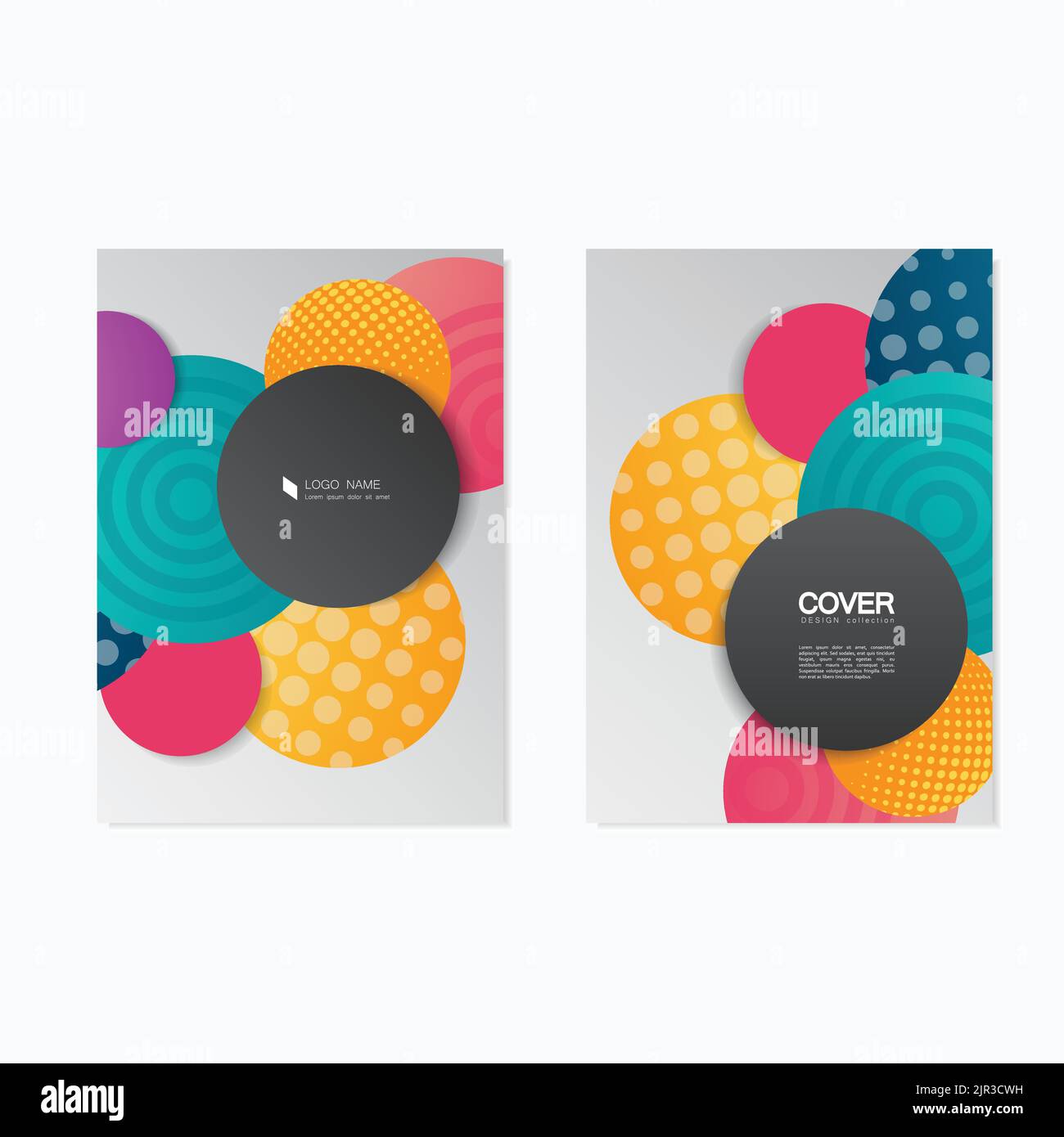 Colorful brochure design template Stock Vector Image & Art - Alamy