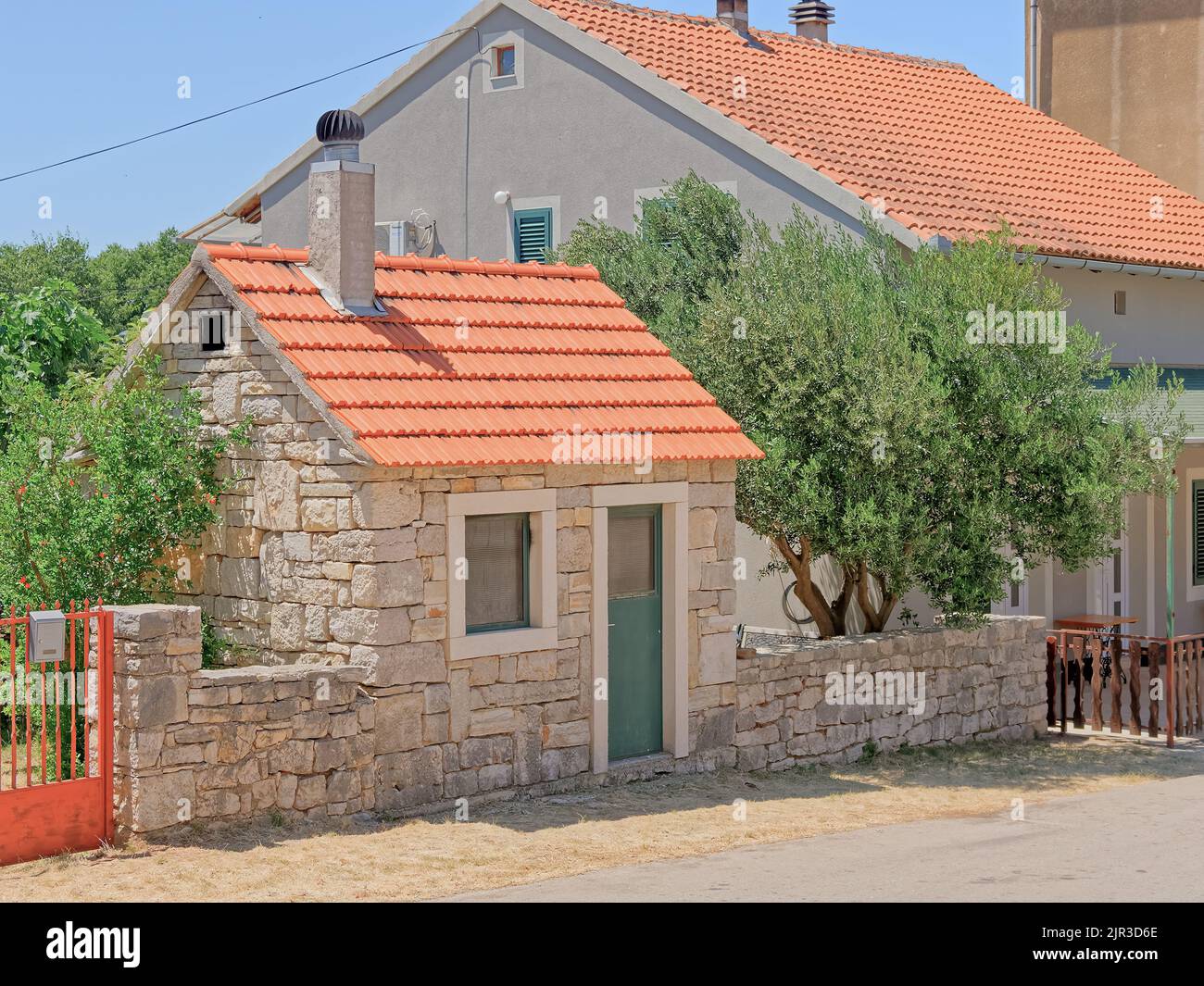Traditional Croatian and Mediterranean roof design Stock Photo - Alamy