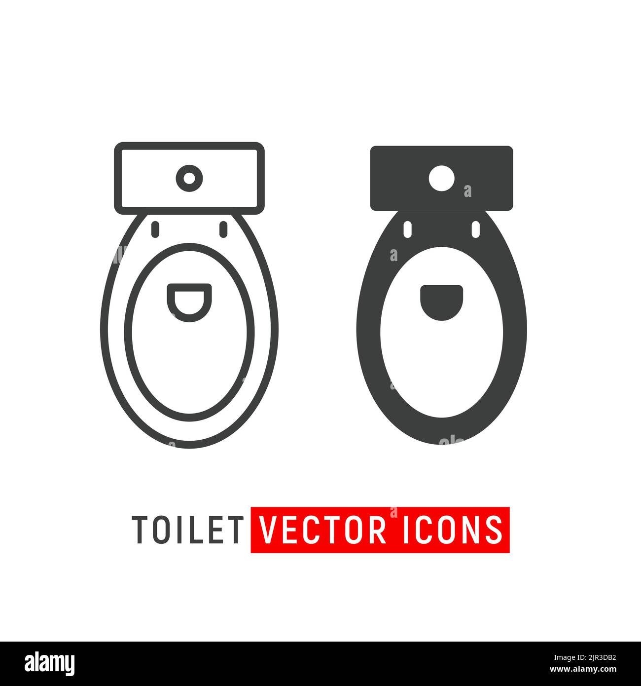 Toilet line icon bowl sanitaryware vector bathroom. Bidet toilet line ...