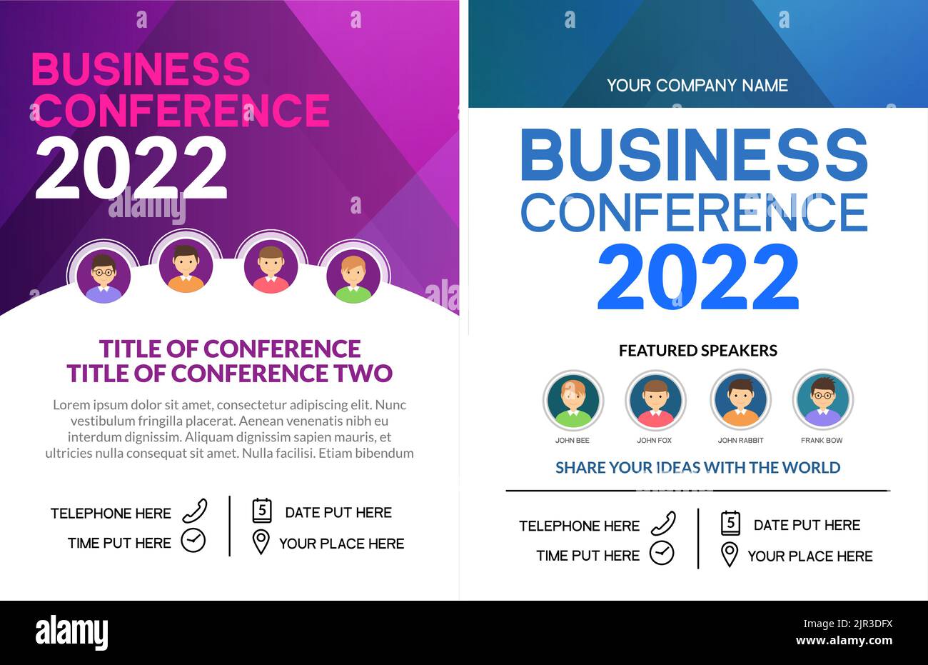 Business conference template banner design corporate seminar. Business ...