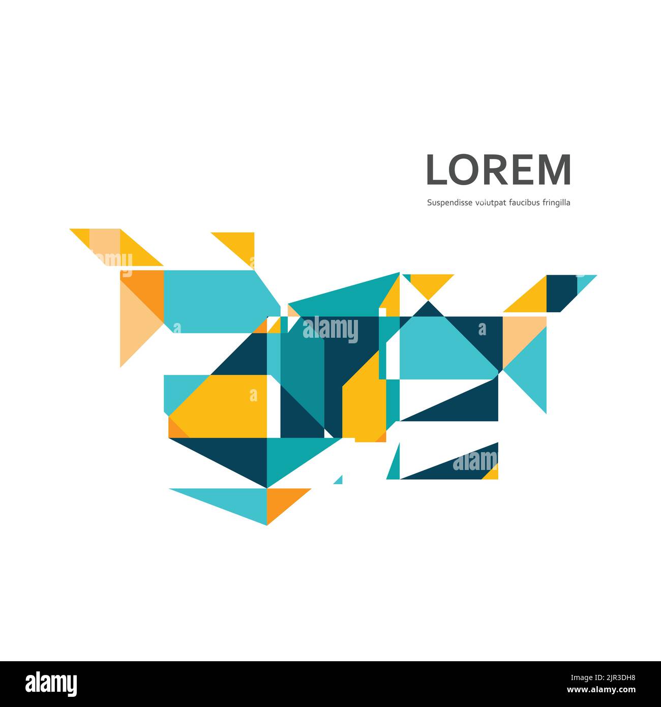 Abstract geometric background with modern overlapping triangles Stock ...