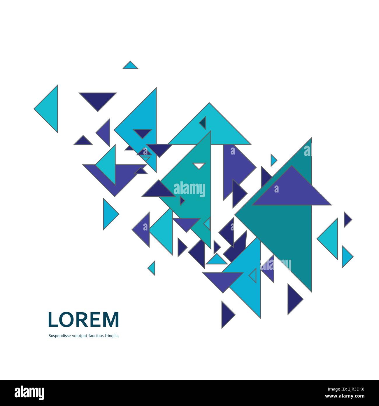 Abstract geometric background with modern overlapping triangles Stock ...