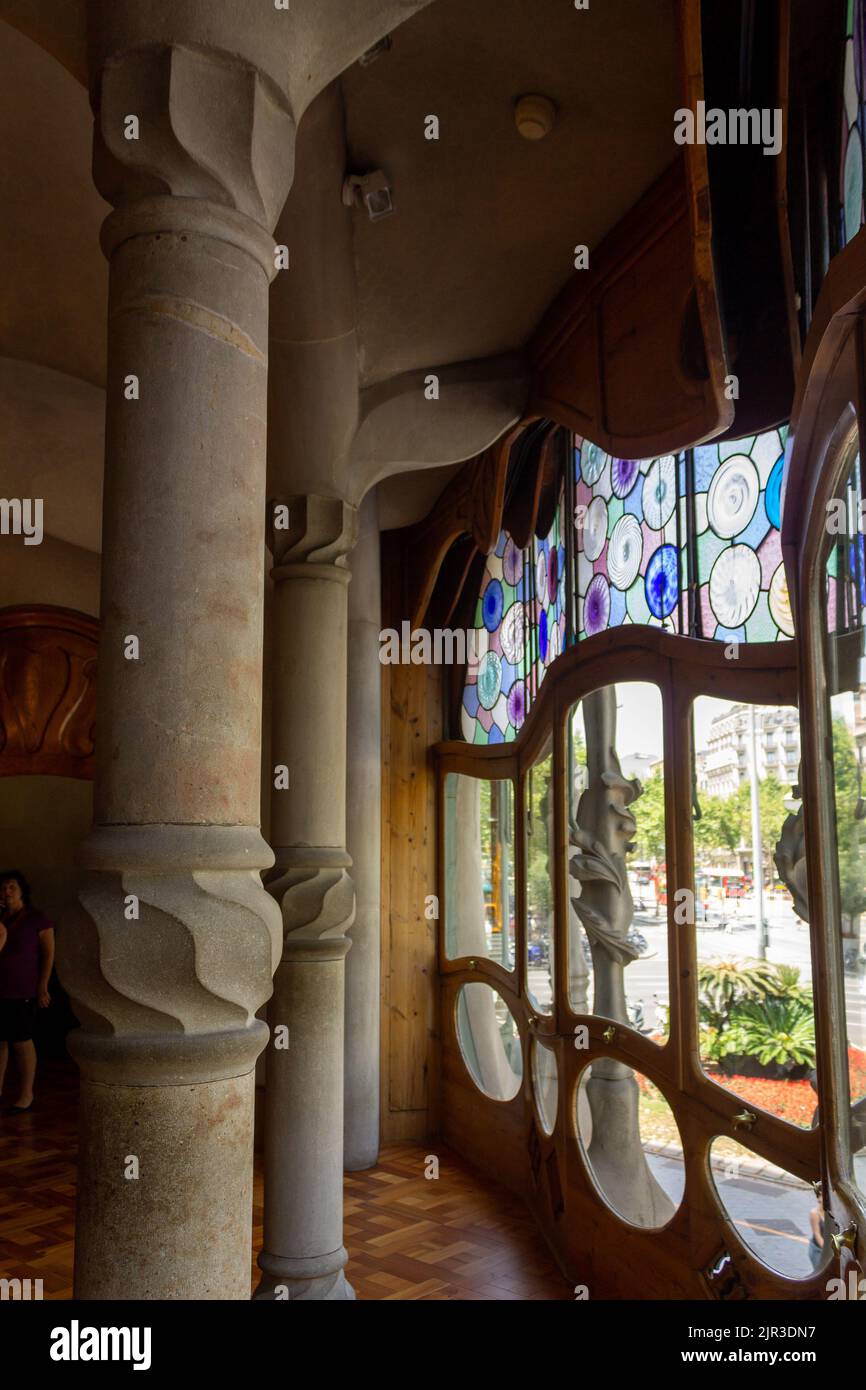 A beautifully decorated interior of Casa Batllo Stock Photo - Alamy