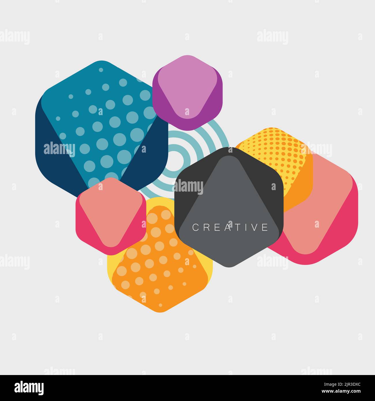 Vector abstract hexagonal background with halftone Stock Vector Image & Art - Alamy