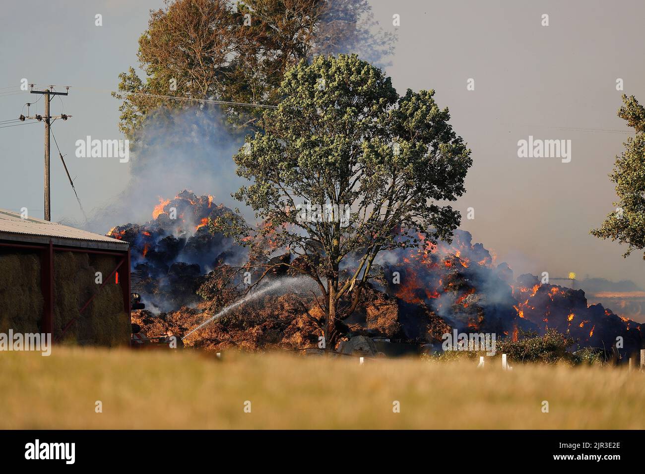 Fire crews from West Yorkshire Fire & Rescue seen to be attending to a ...
