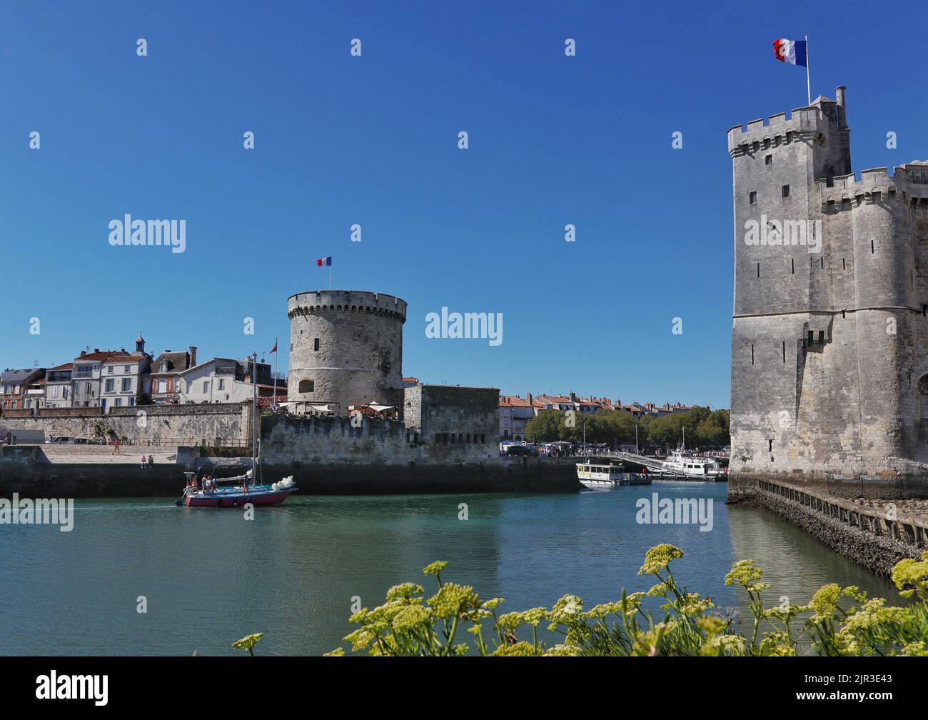 Fortifications guarding La Rochelle Harbour, France, comprising the ...