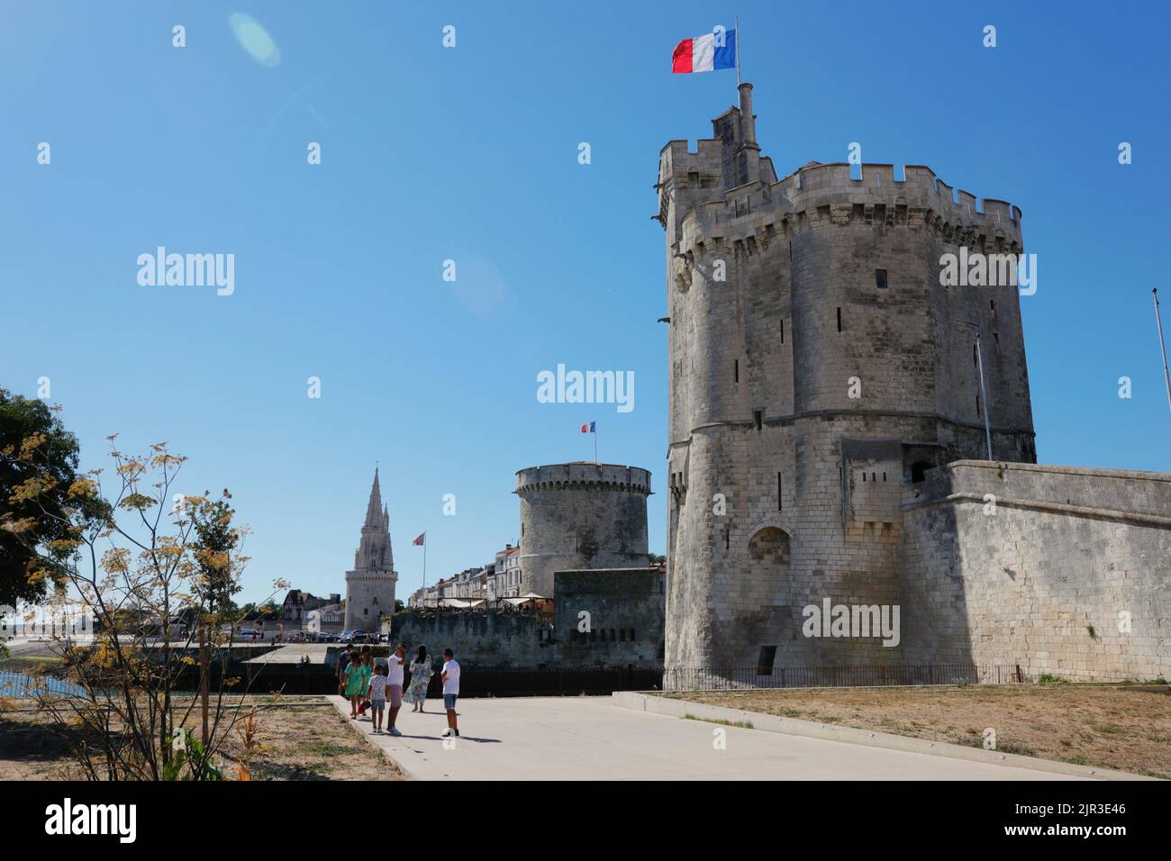 Fortifications guarding La Rochelle Harbour, France, comprising the ...