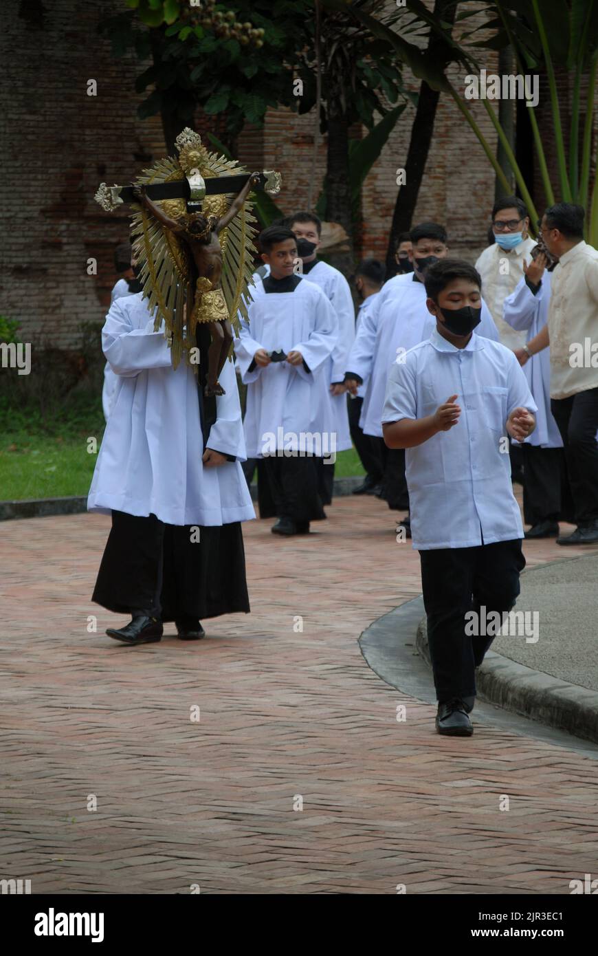 Religious Procession, Fort Santiago, Manila, Luzon, Philippines Stock ...