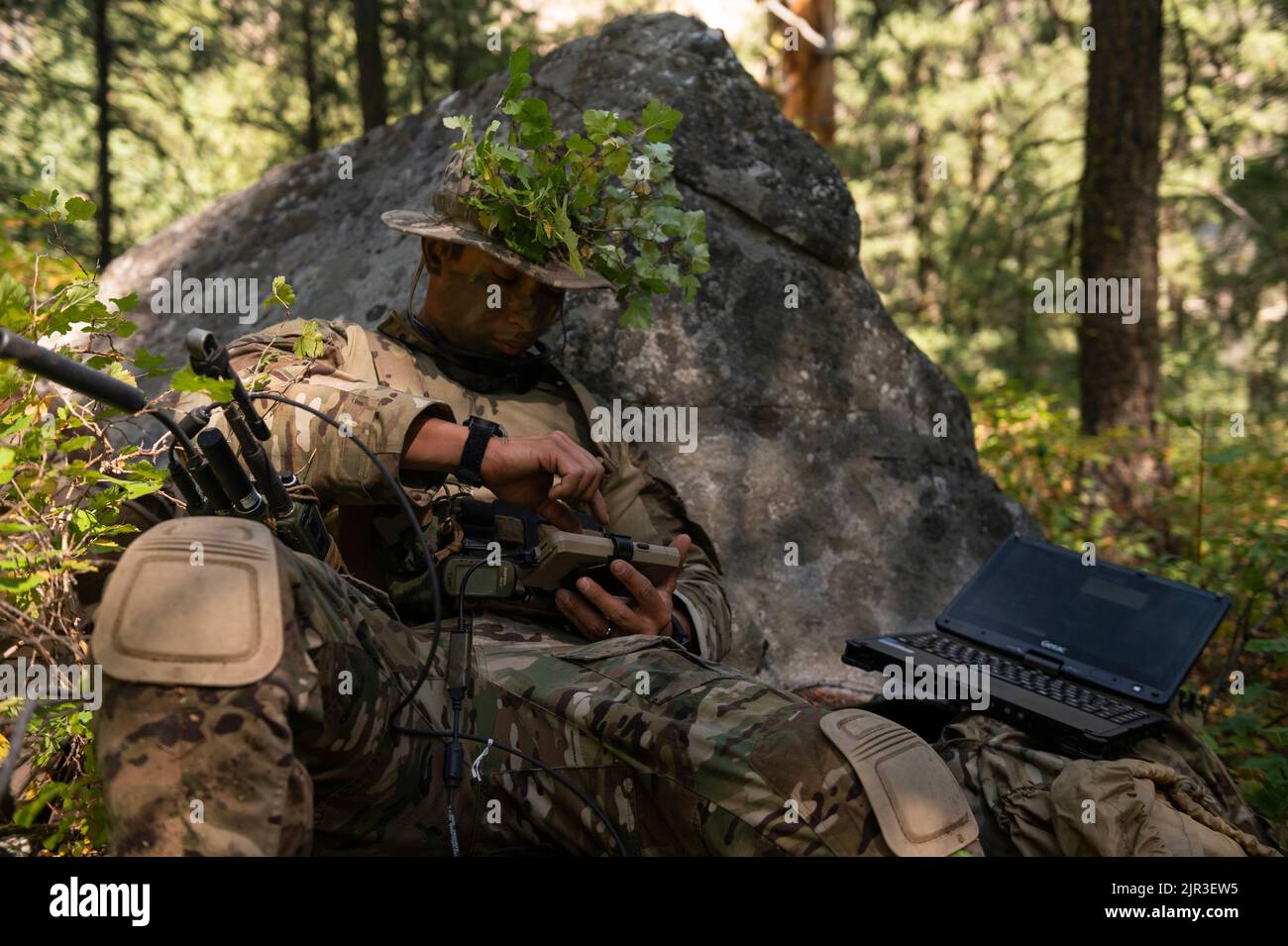 Tactical air control party Airmen with the 124th Air Support Operations ...