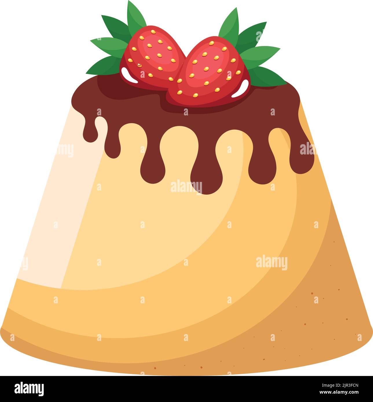 sweet pudding dessert product Stock Vector Image & Art - Alamy