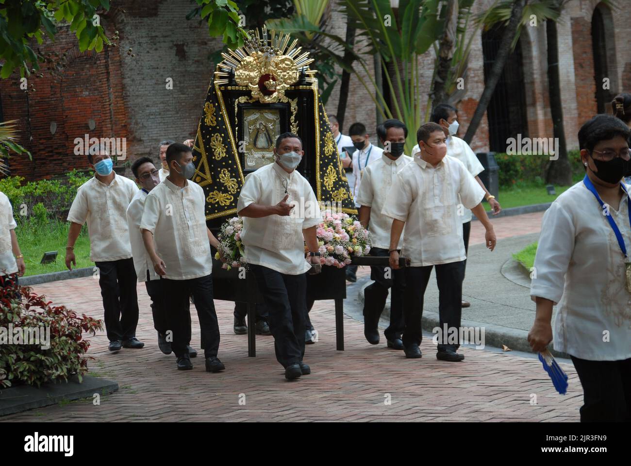 Religious Procession, Fort Santiago, Manila, Luzon, Philippines Stock ...