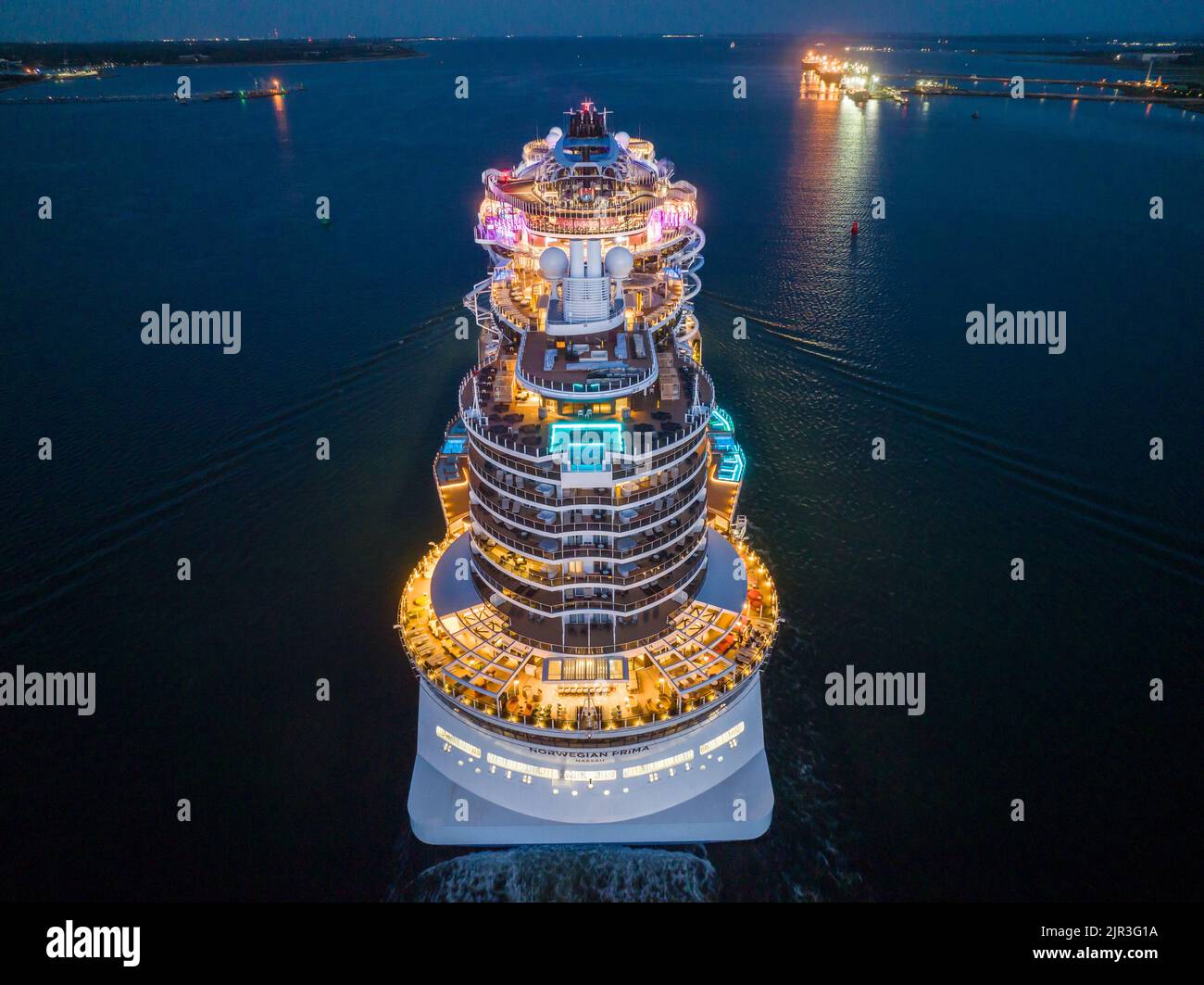 Norwegian prima cruise ship, She is the first of six Project Leonardo ...