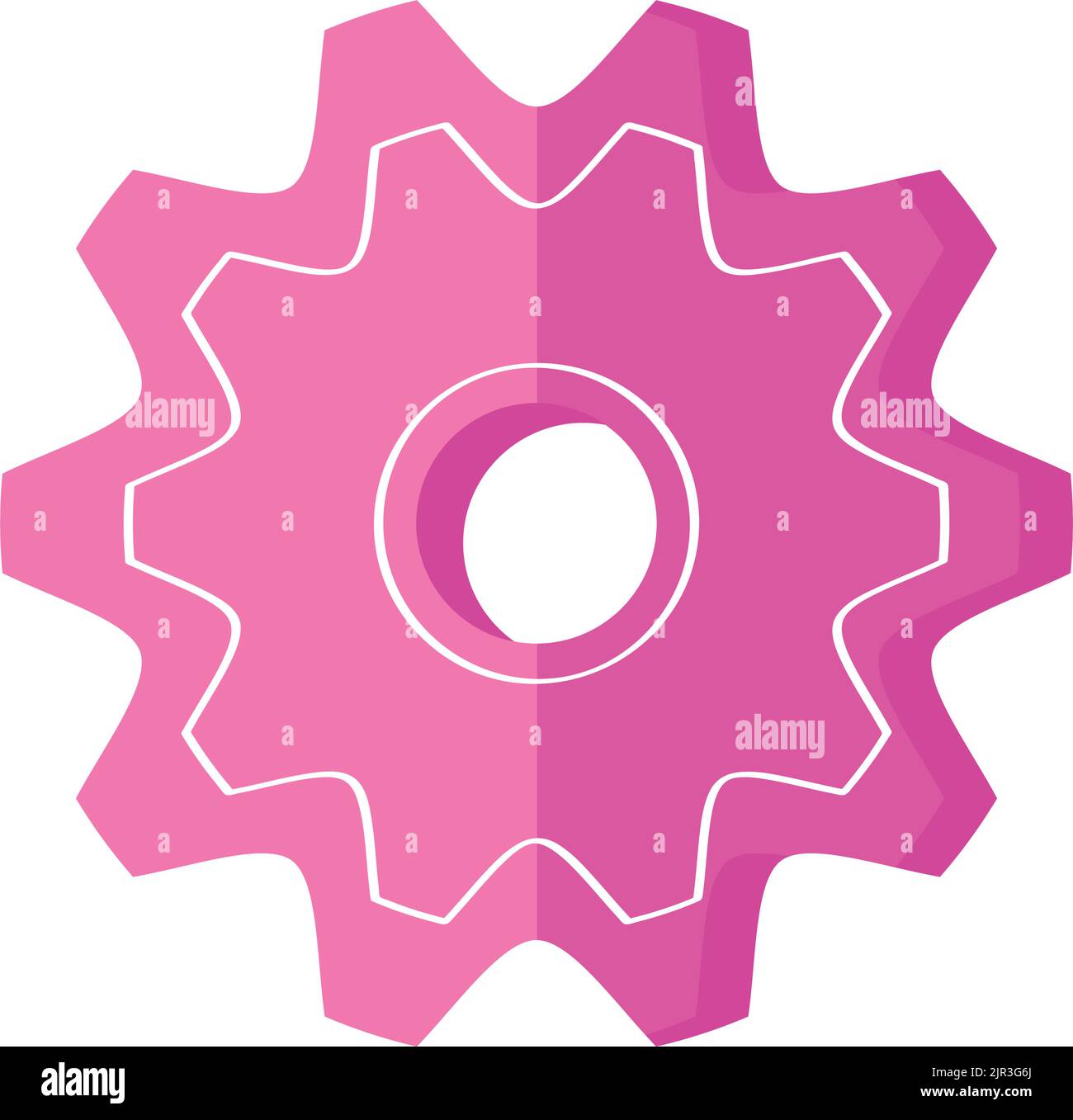 pink gear cog setting Stock Vector Image & Art - Alamy