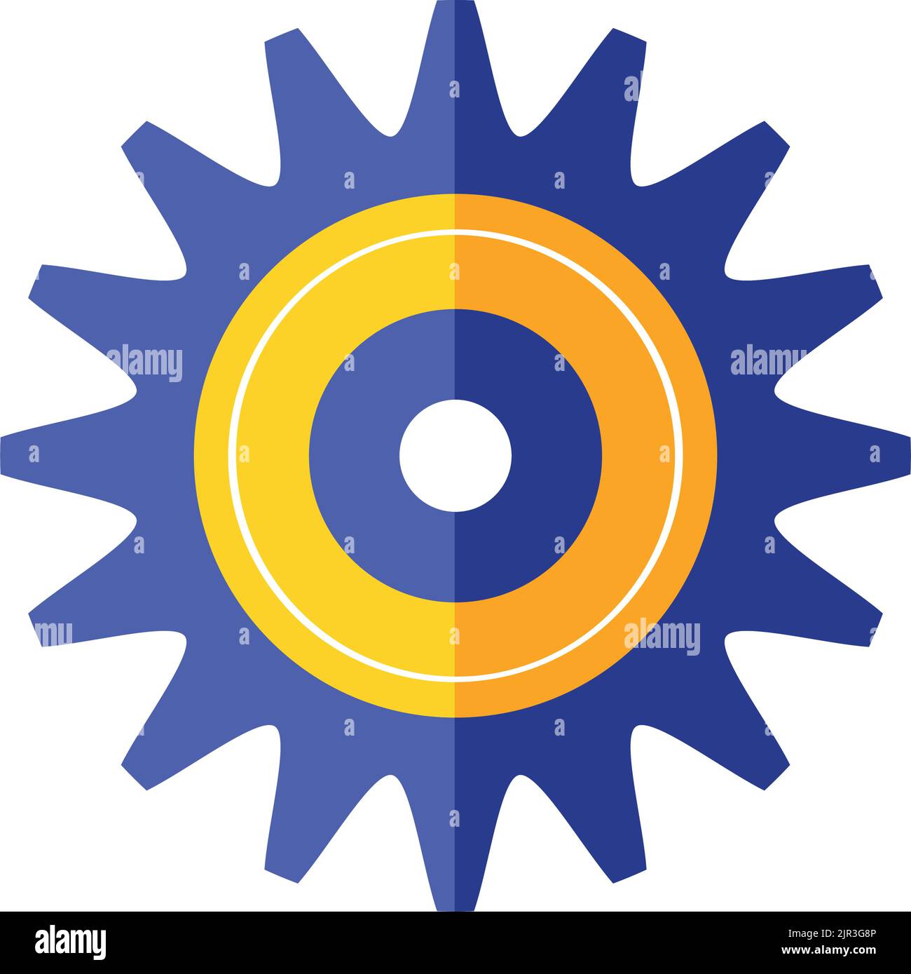 blue gear cog setting Stock Vector Image & Art - Alamy