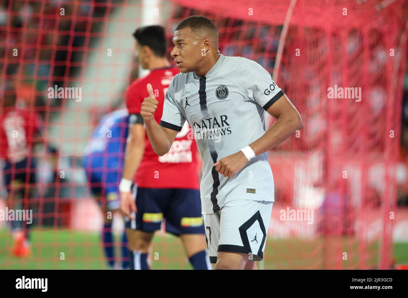 Lille, France - August 21, 2022, Kylian Mbappe of PSG during the French ...