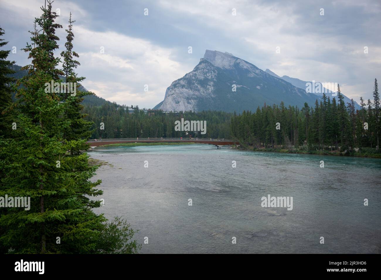 Mount Rundle Banff Alberta Stock Photo - Alamy