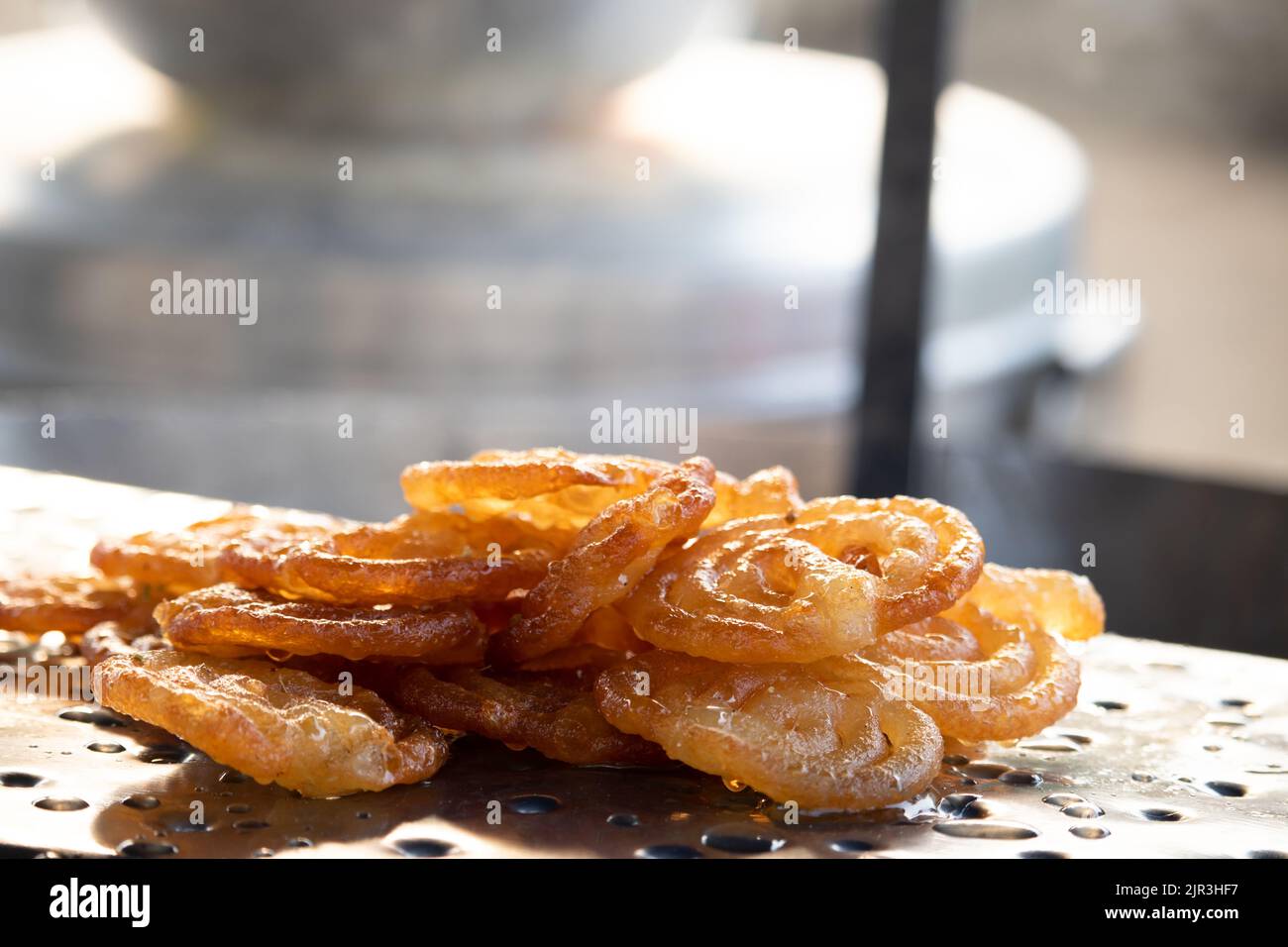 Fresh Cooked Hot Rasdar Jalebi Also Known As Jilapi, Jilebi, Jilipi ...
