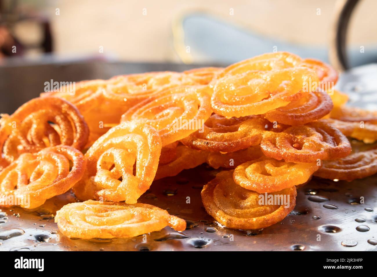 Fresh Cooked Hot Rasdar Jalebi Also Known As Jilapi, Jilebi, Jilipi ...
