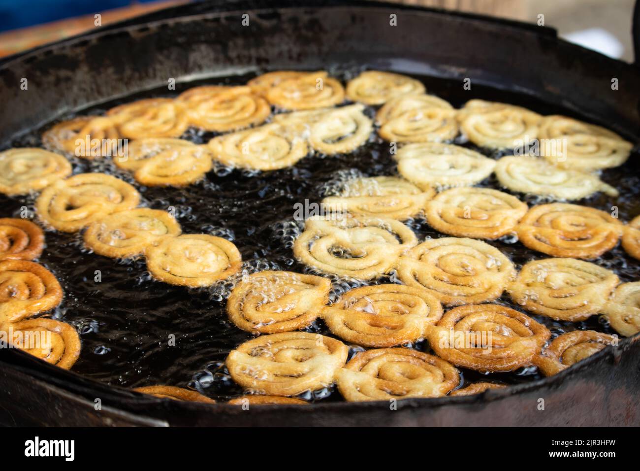 Indian Dhaba Halwai Making Jalebi Also Known As Jilapi, Jilebi, Jilipi ...