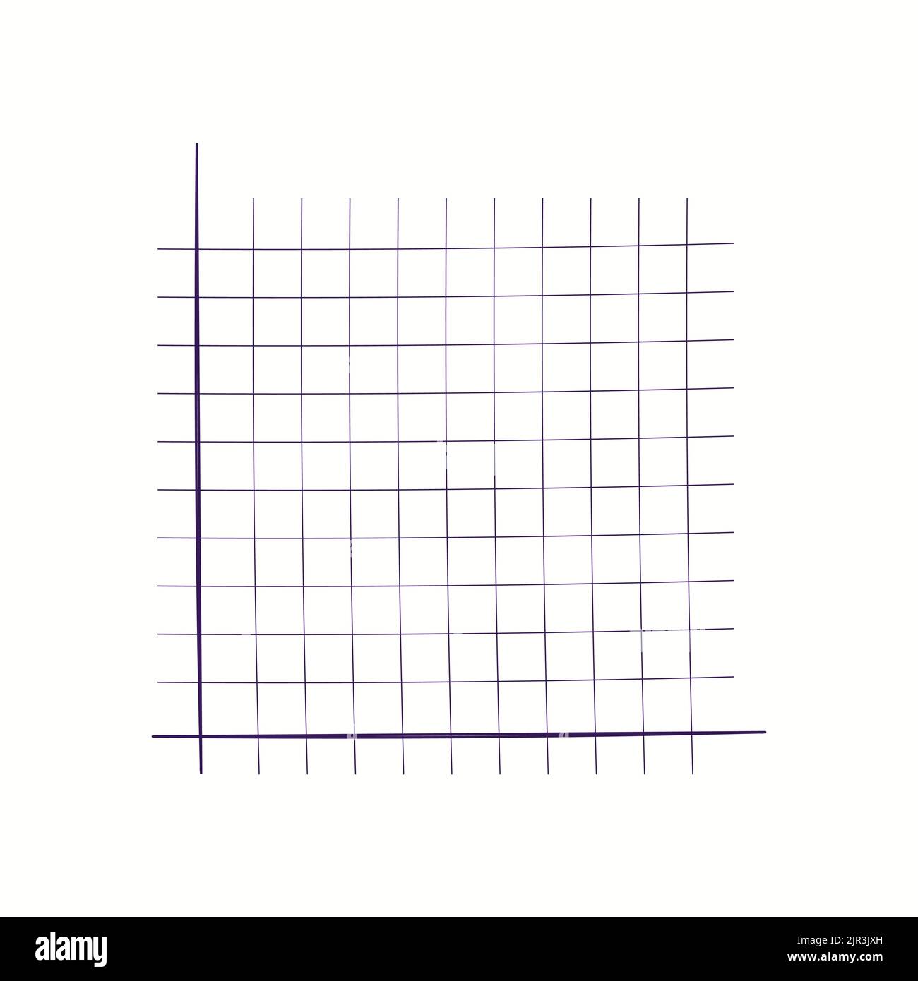 Grid Paper Mathematical Graph Cartesian Coordinate System With X Axis Y Axis Squared 