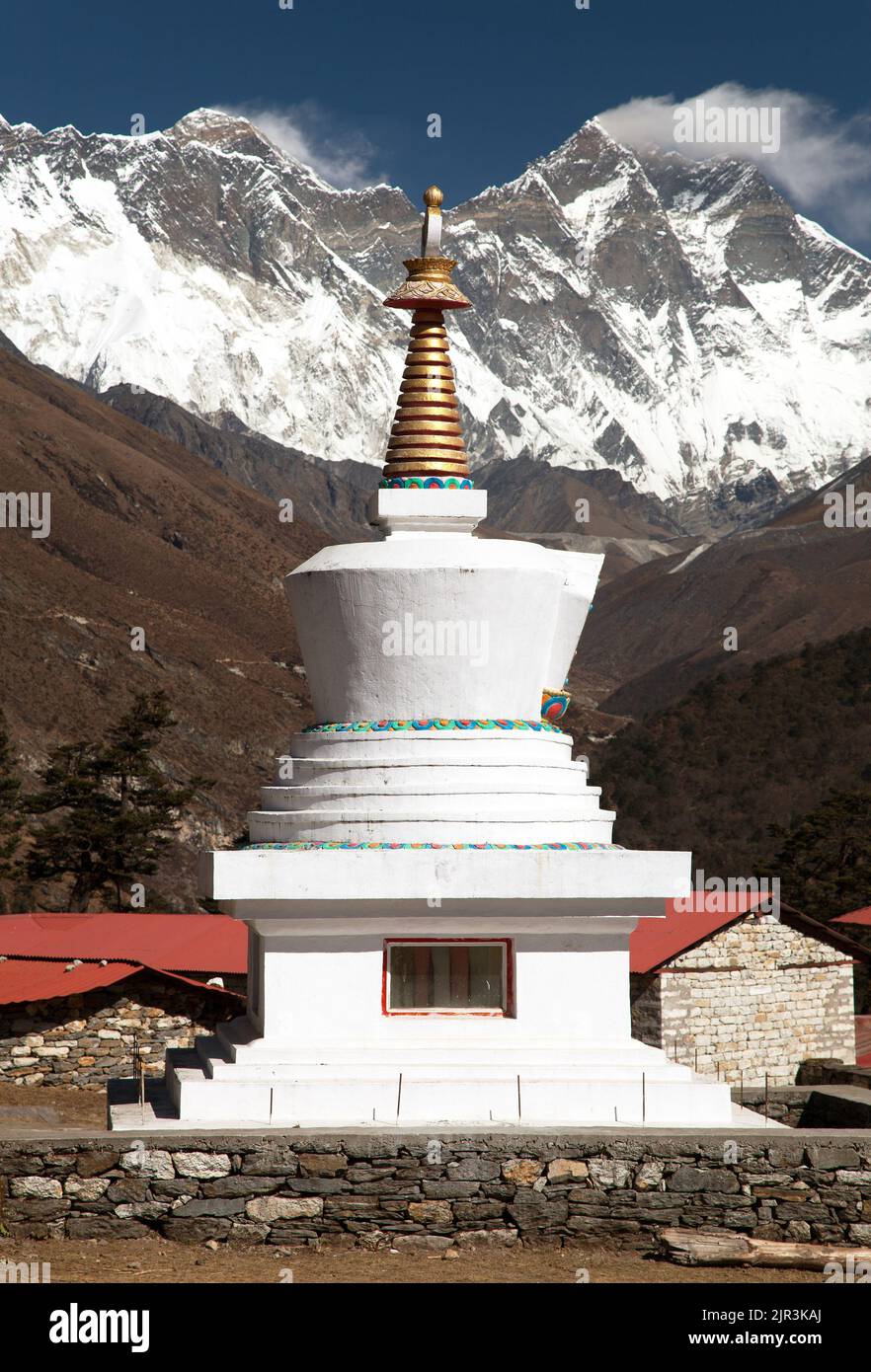 Mount everest monastery hi-res stock photography and images - Alamy