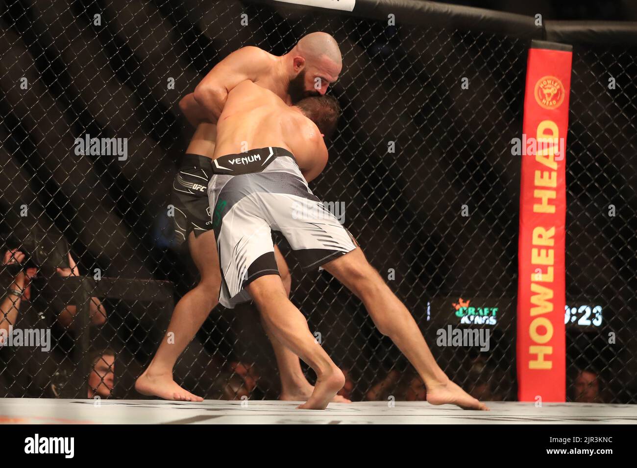 SALT LAKE CITY, UT - AUGUST 20: Jared Gordon and Leonardo Santos meet ...