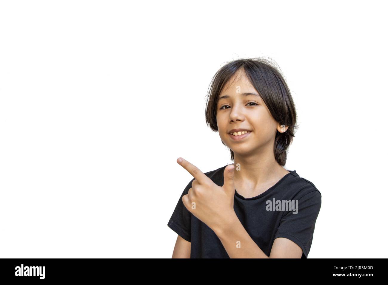 Surprised and happy young asian boy smiling. Winner children boy ...