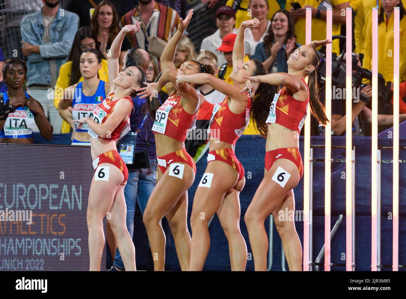 Munich,Germany, August 22, 2022: Olympiastadion, European Championships ...