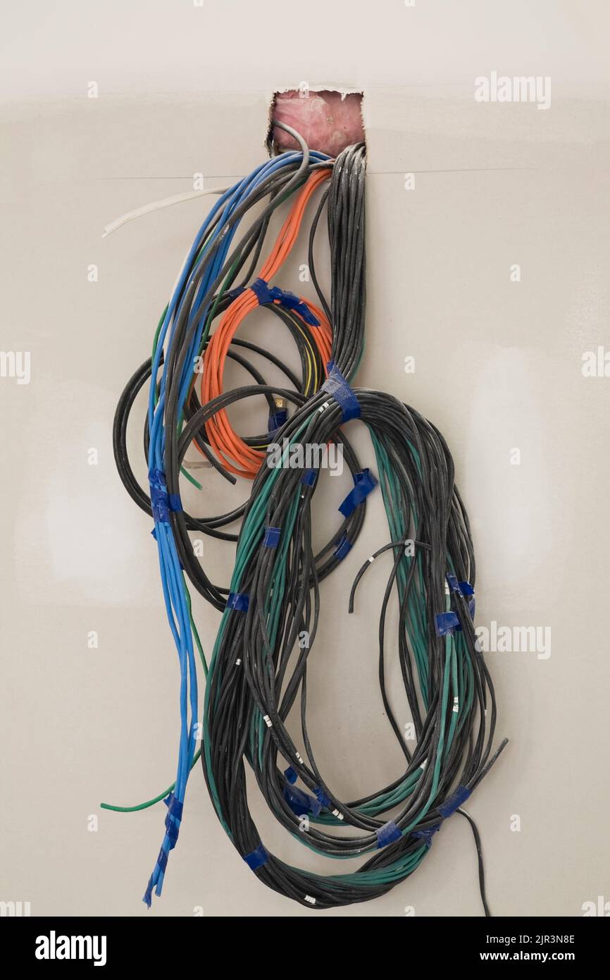Bundle wires home hi-res stock photography and images - Alamy